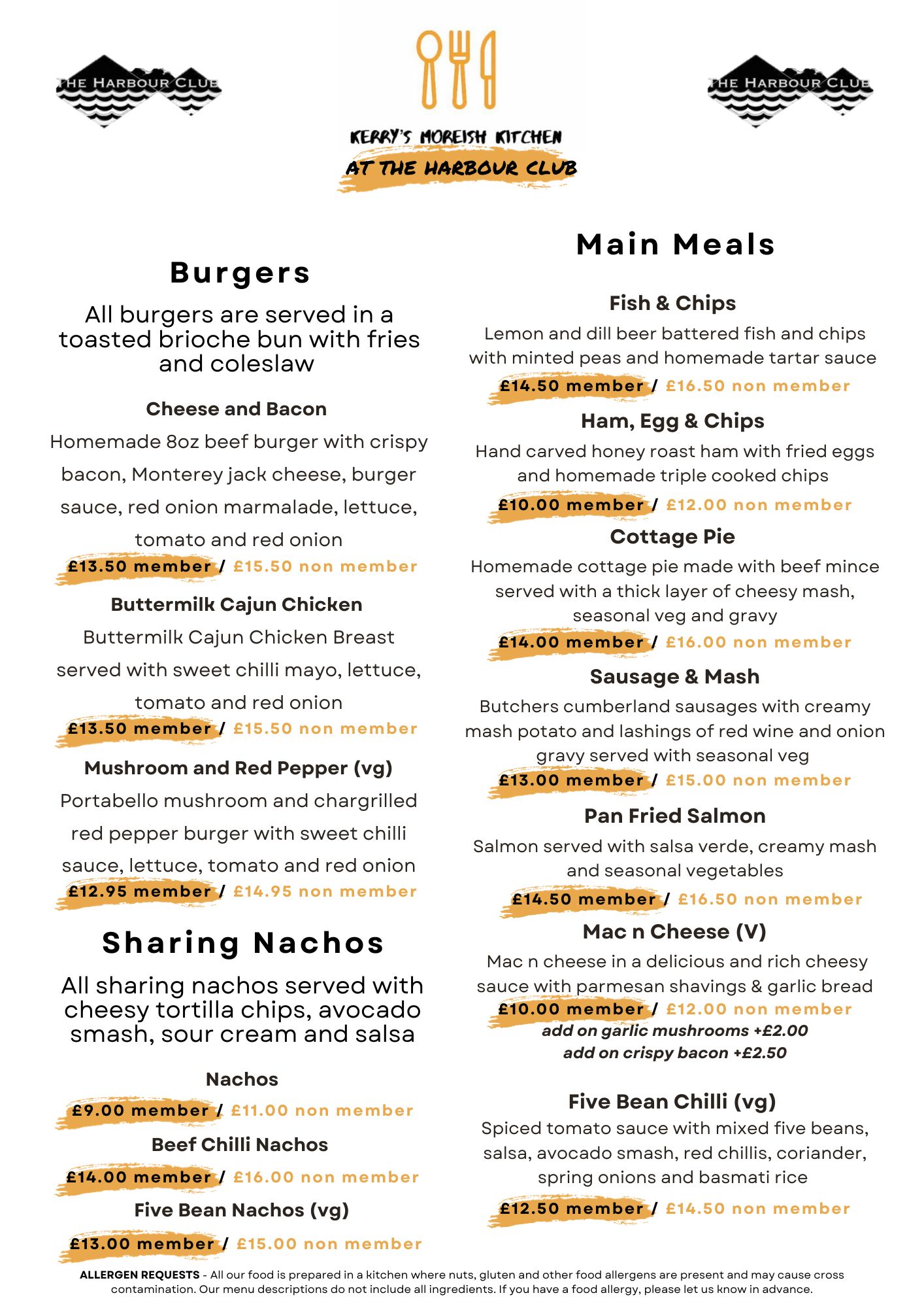 Whats on - the harbour club