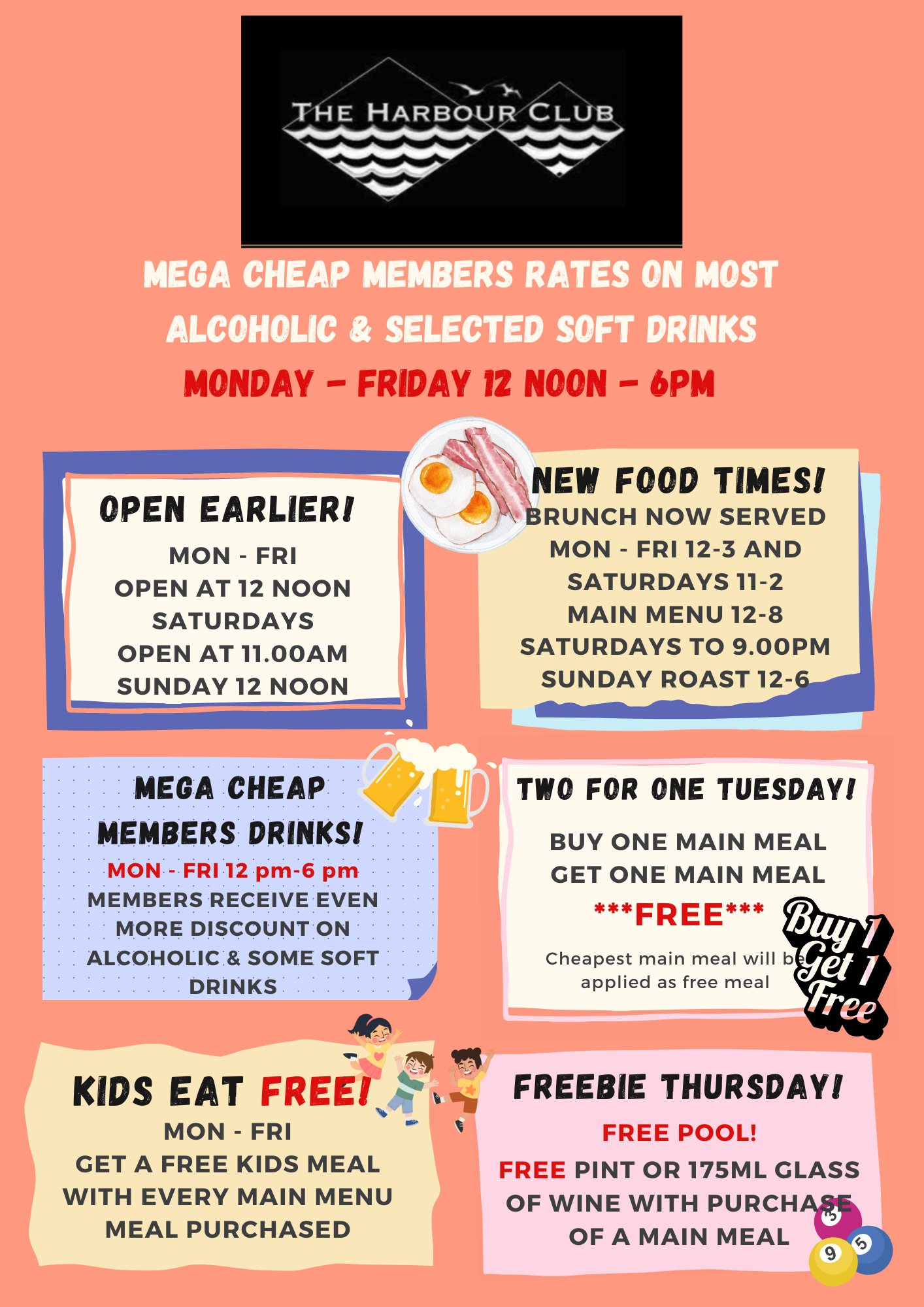 Whats on - the harbour club